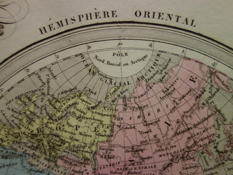 Antique WORLD Map 180 Years Old Map of the World 1838 - Etsy