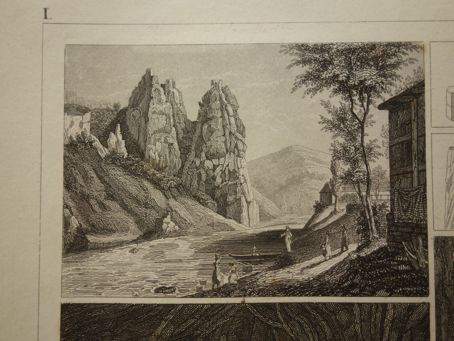 Antique GEOLOGY Print of Caves Rock Formation 170 Years Old | Etsy