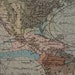 Large Old World Map About Winds and Climate Big Dated Print With Air ...