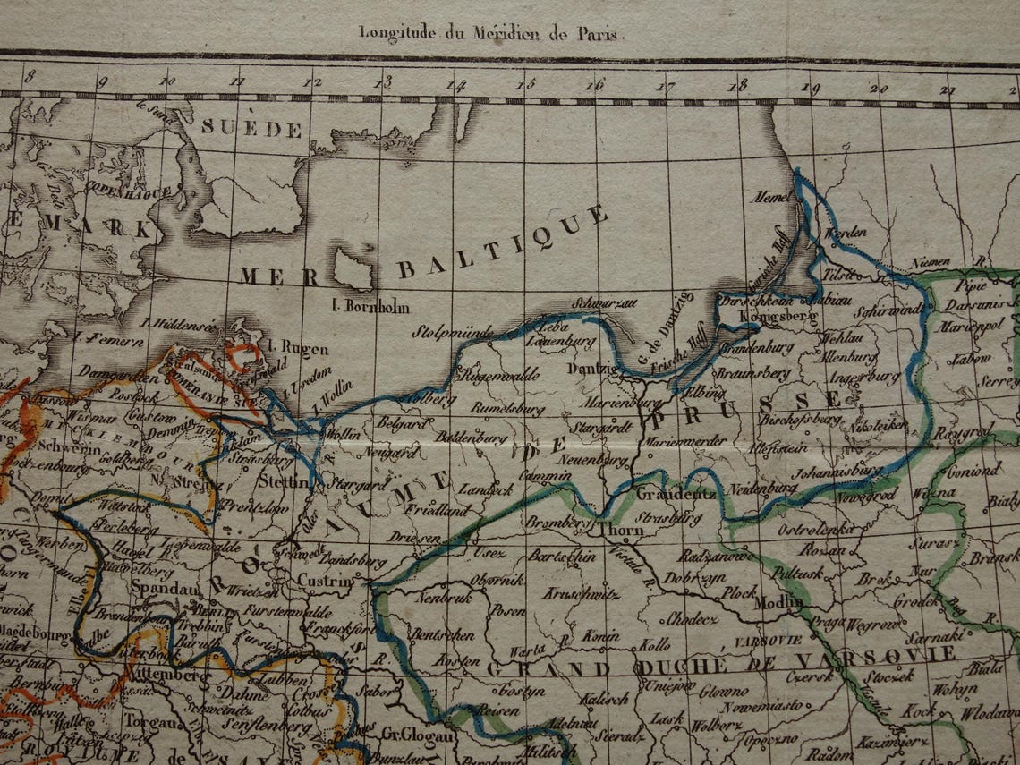 1811 EUROPE Old Map of Europe - Original Antique Map European Continent ...
