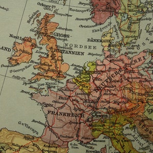 EUROPE Old Map of Europe 1931 Original Vintage Political Print of ...