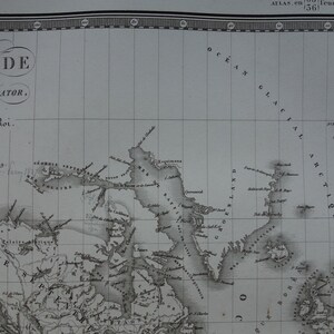 WORLD Map LARGE 1830 Original Antique Print of the World in Mercator's ...