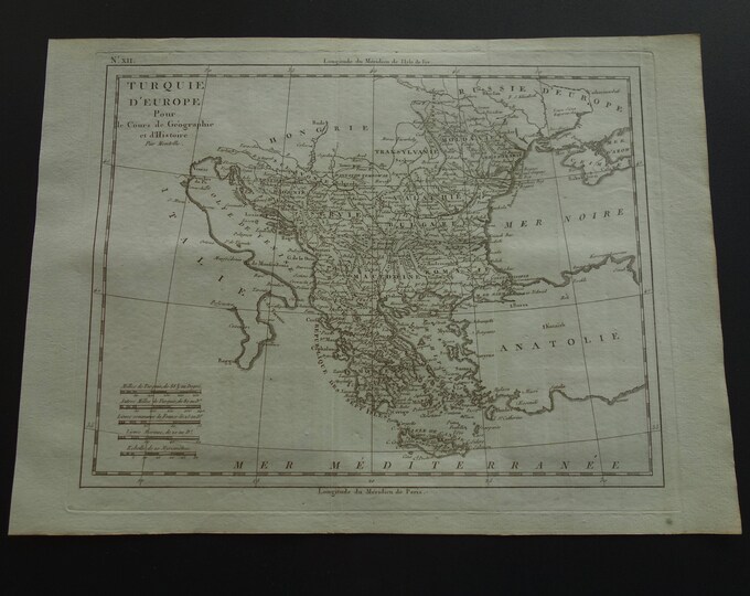 BALKANS Old Map of the Balkans in 1804 Original 200 Years - Etsy