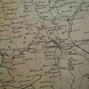Austria Czechia Old Map of Cisleithania 1896 Original Old Antique ...
