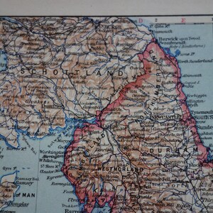 Old Map of England and Wales Original 1926 Antique Vintage - Etsy