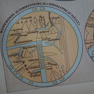 Old World Map 1902 Original Antique French Double Hemisphere Worldmap ...