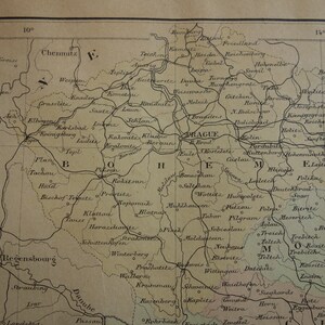 Austria Czechia Old Map of Cisleithania 1896 Original Old Antique ...