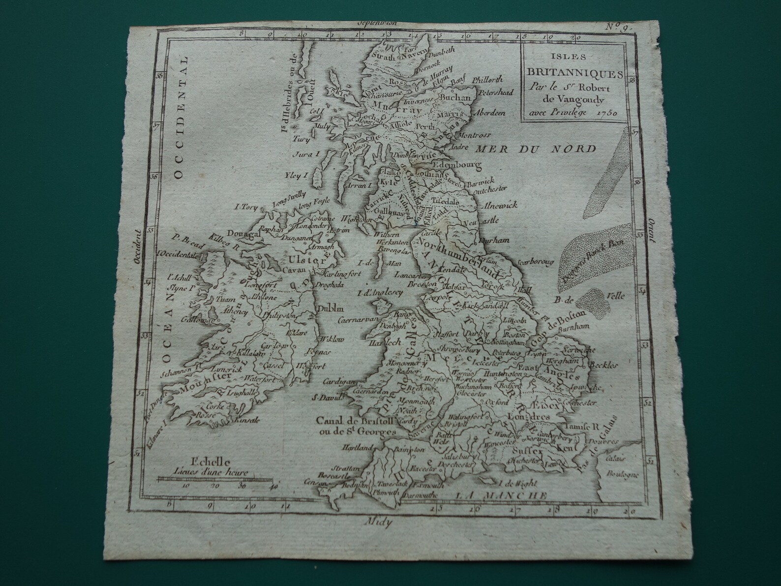 1793 British Isles Antique Map of England Ireland Original 230+ Years ...