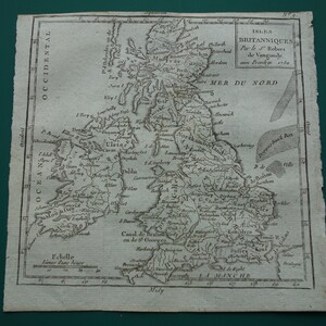 1793 British Isles Antique Map of England Ireland Original 230+ Years ...