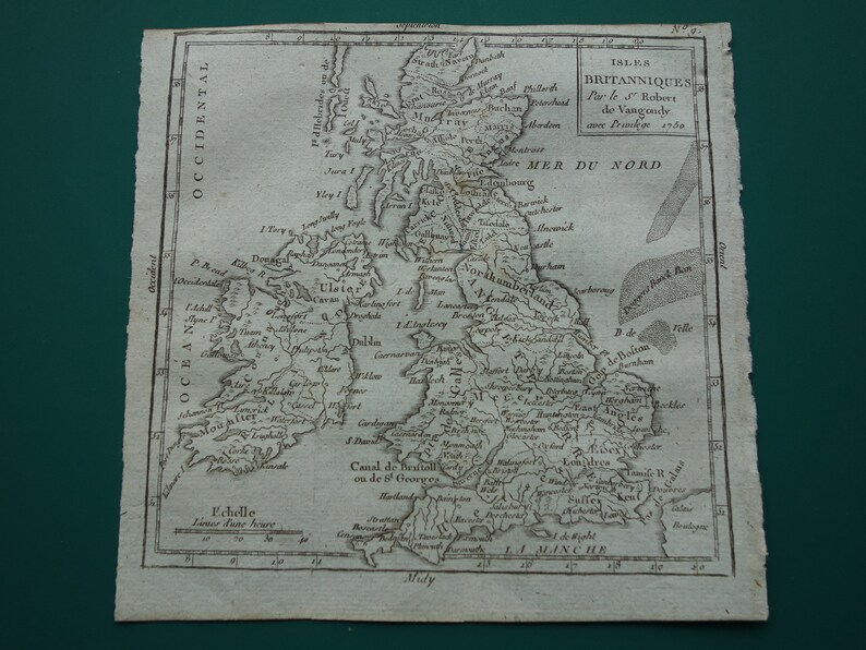 1793 British Isles Antique Map of England Ireland Original - Etsy