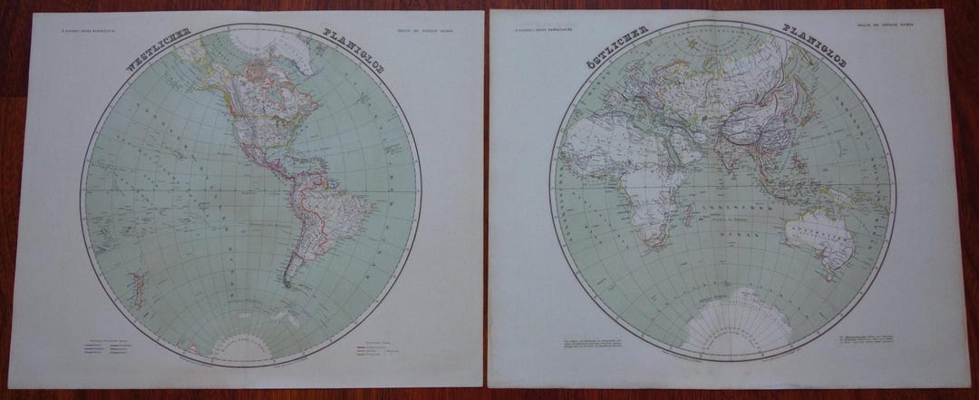 WORLDMAP 165+ Years Old World Map Original Antique Very Large Print ...