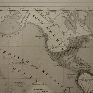 1849 Original Antique World Map Old Worldmap About Crops Illustrated ...