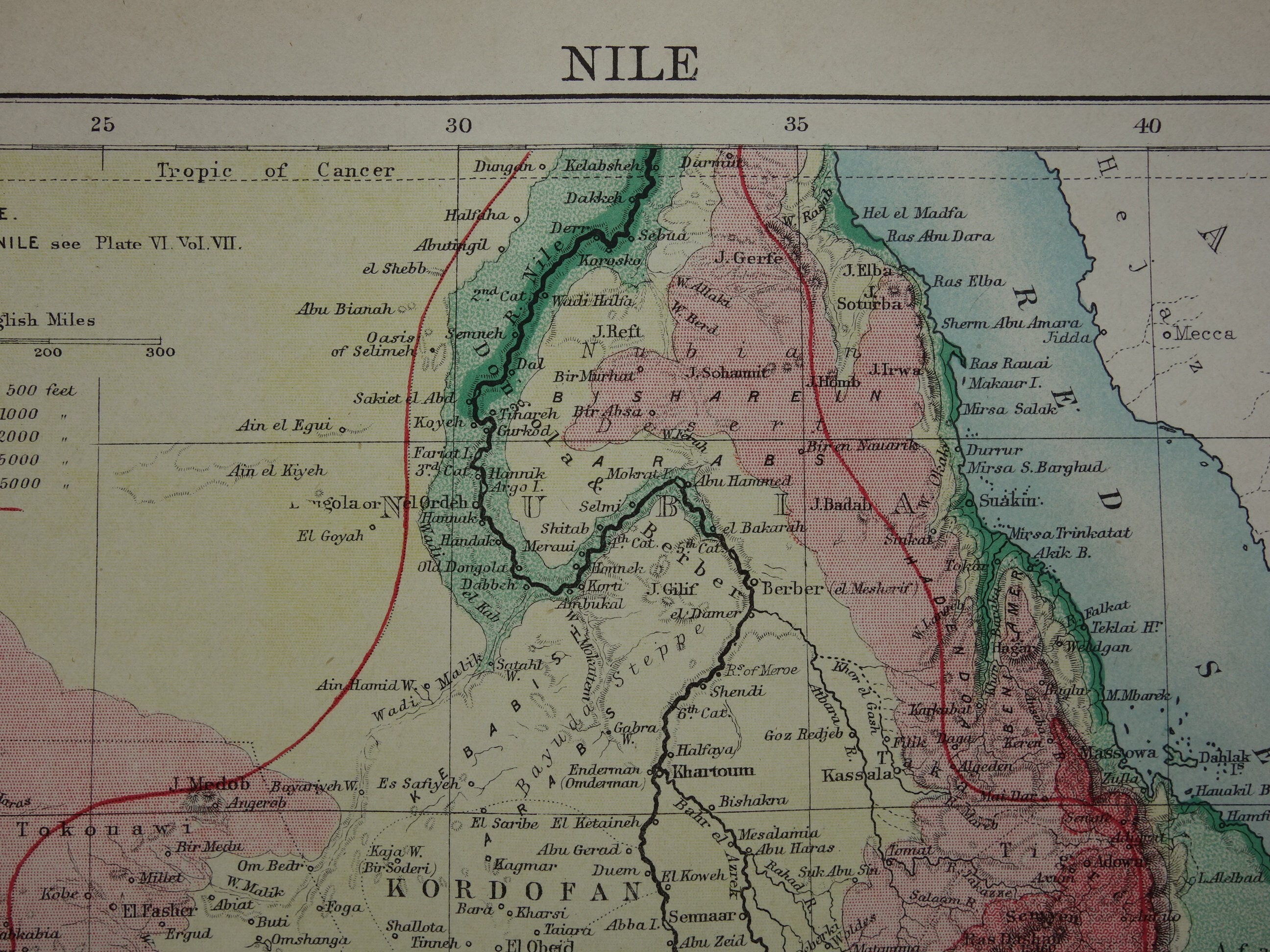 nile river map africa