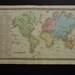 Antique WORLD Map 180 Years Old Map of the World 1838 Hand-colored ...