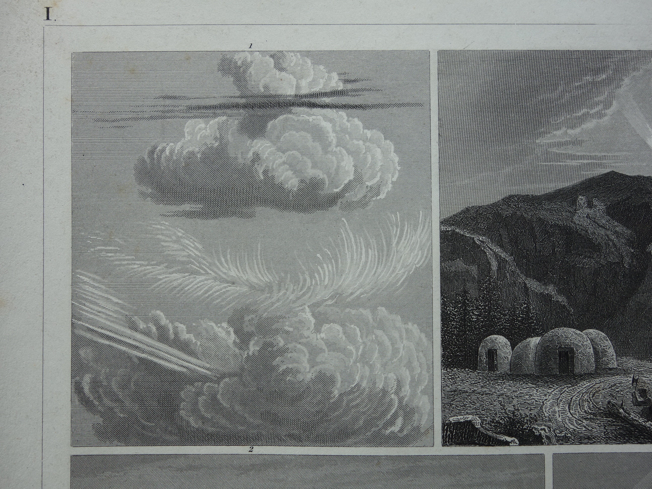 Antique Meteorology Print Original 1849 Old Vintage Weather ...