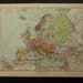 EUROPE Old Map of Europe 1931 Original Vintage Political Print of ...