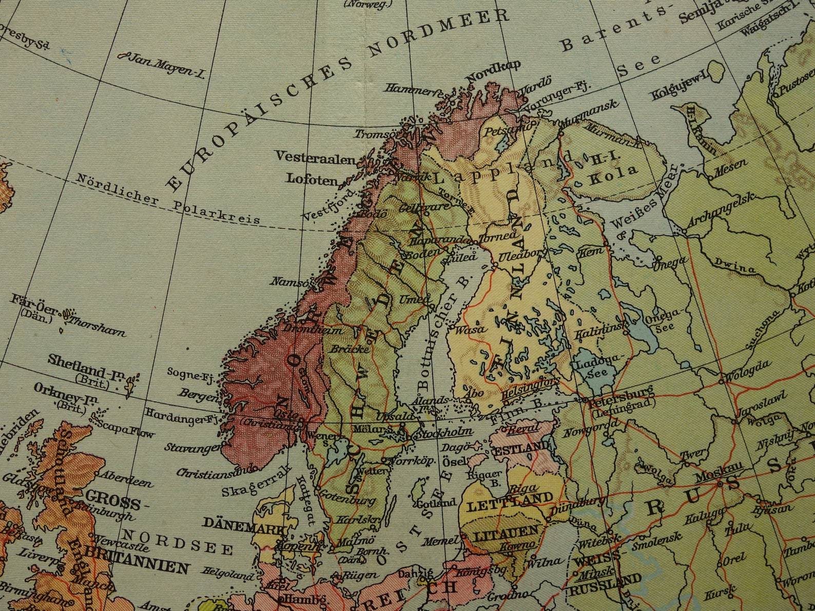 EUROPE Old Map of Europe 1931 Original Vintage Political Print of ...