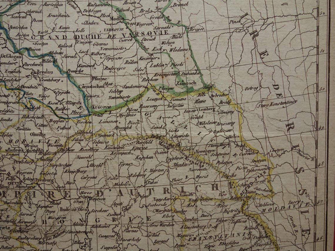 1811 EUROPE Old Map of Europe - Original Antique Map European Continent ...