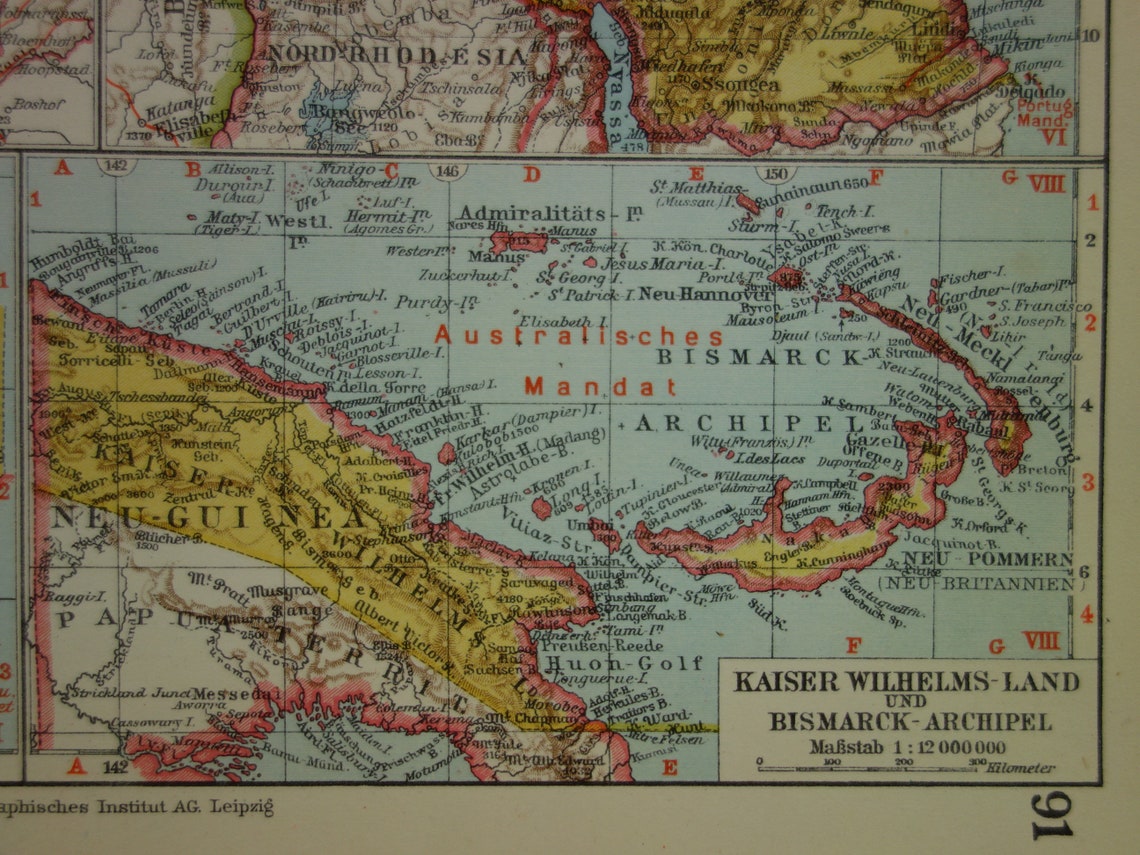 Ancienne carte des colonies allemandes 1931 affiche vintage de - Etsy ...