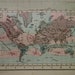 Large Old World Map About Winds and Climate Big Dated Print - Etsy