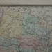Map of United States LARGE 1876 Antique Print East Coast US Big Old ...