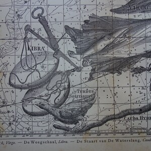 Antique Astrology Print Old Star Chart Vintage Astronomy Map - Etsy