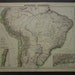 Large Vintage Map of BRAZIL Original 1874 Antique Poster of - Etsy