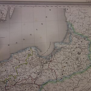 GERMANY Old Map LARGE 1863 Original Antique Map of Prussia Kingdom ...
