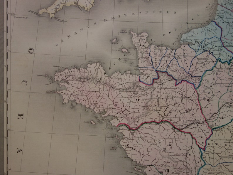 WORLD Map of Classic World LARGE 1863 Antique Old Poster Greek - Etsy