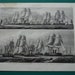 German Fleet Old Naval Print From 1870 Original Antique Ship Tall Ships ...