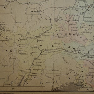 Austria Czechia Old Map of Cisleithania 1896 Original Old Antique ...