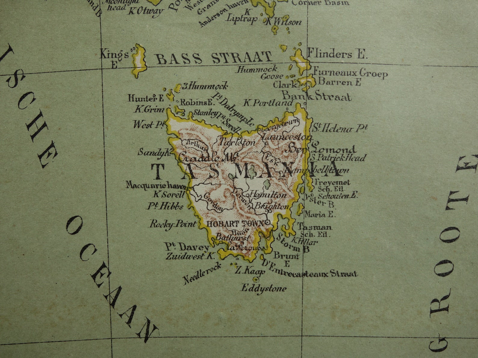 AUSTRALIA Old Map of Australia 1882 Original Antique Print About ...