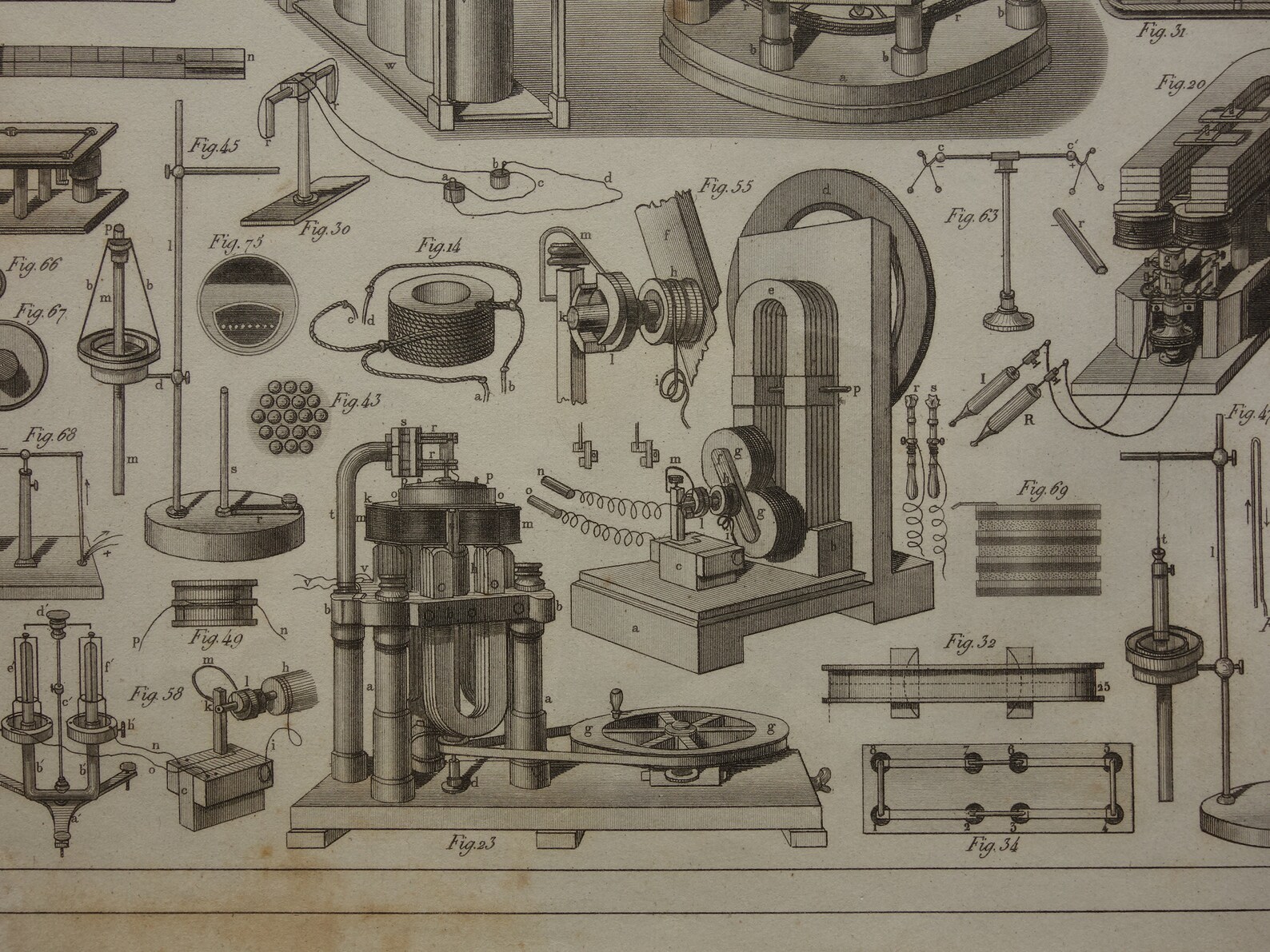 MAGNETISM Old Science Print 1849 Original Vintage Poster B/w - Etsy