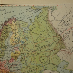 EUROPE Old Map of Europe 1931 Original Vintage Political Print of ...