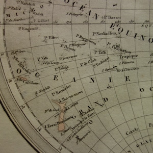 Antique WORLD Map 180 Years Old Map of the World 1838 Hand-colored ...