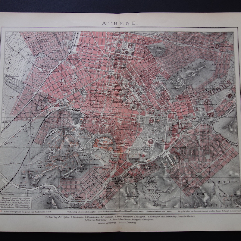 Old Athens Antique Poster - Etsy