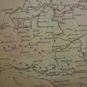 Austria Czechia Old Map of Cisleithania 1896 Original Old Antique ...