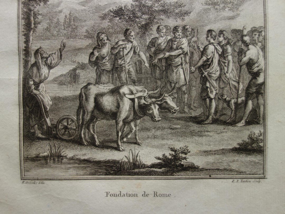 History of Rome Antique Print Original 200 Years Old Illustration ...