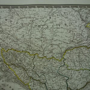 European Turkey Old Map 1826 Large Map of Balkans Greece Serbia Big ...
