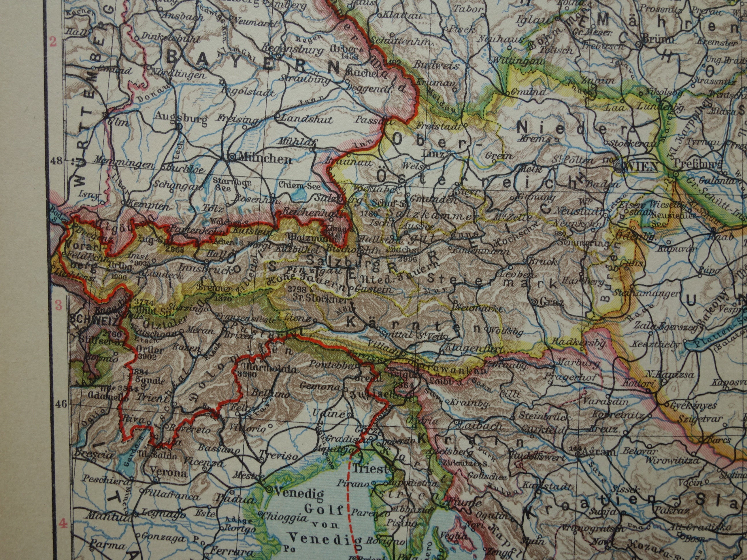 Old Map of the Balkans 1928 Original Antique Poster About - Etsy Ireland