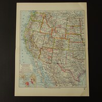 Map of America, Map From 1639, Vintage Map of America, American Map ...