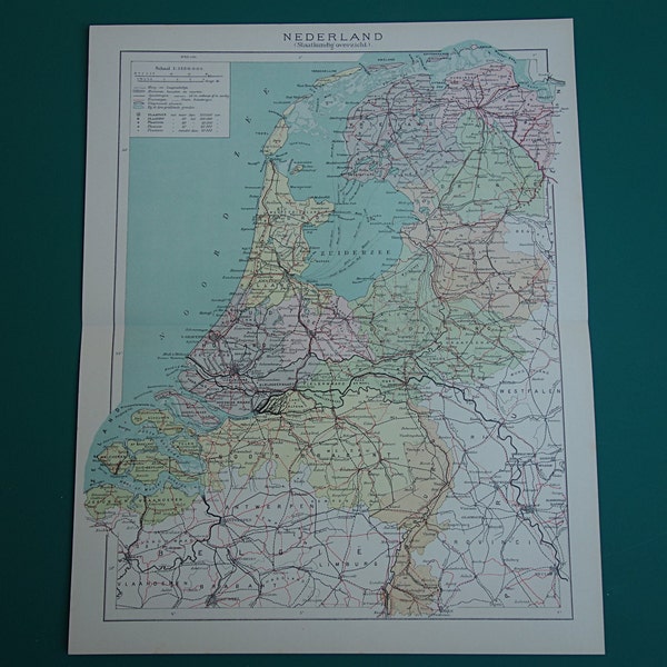Old Map of Holland - Etsy