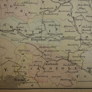 Austria Czechia Old Map of Cisleithania 1896 Original Old Antique ...