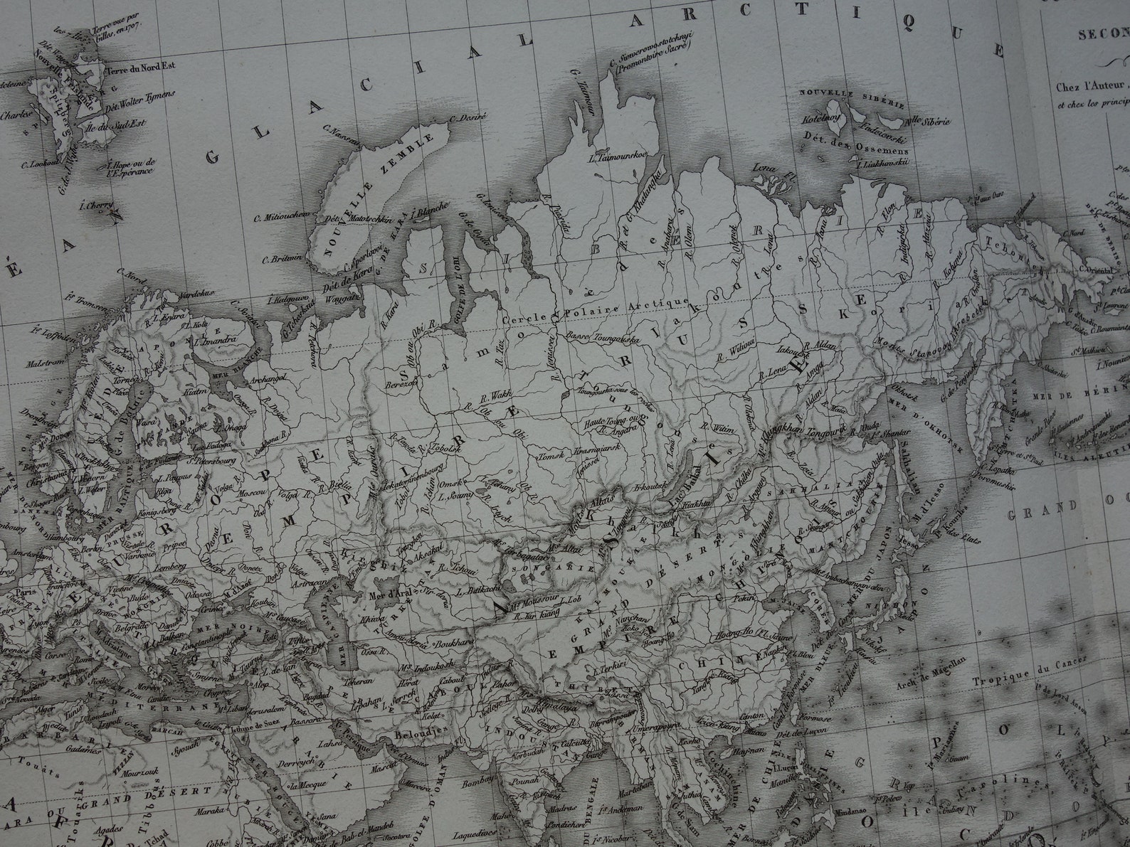 WORLD Map LARGE 1830 Original Antique Print of the World in Mercator's ...
