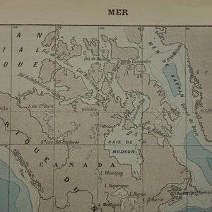 Antique Worldmap of Oceans Original 1902 Old Ocean World Map Print ...