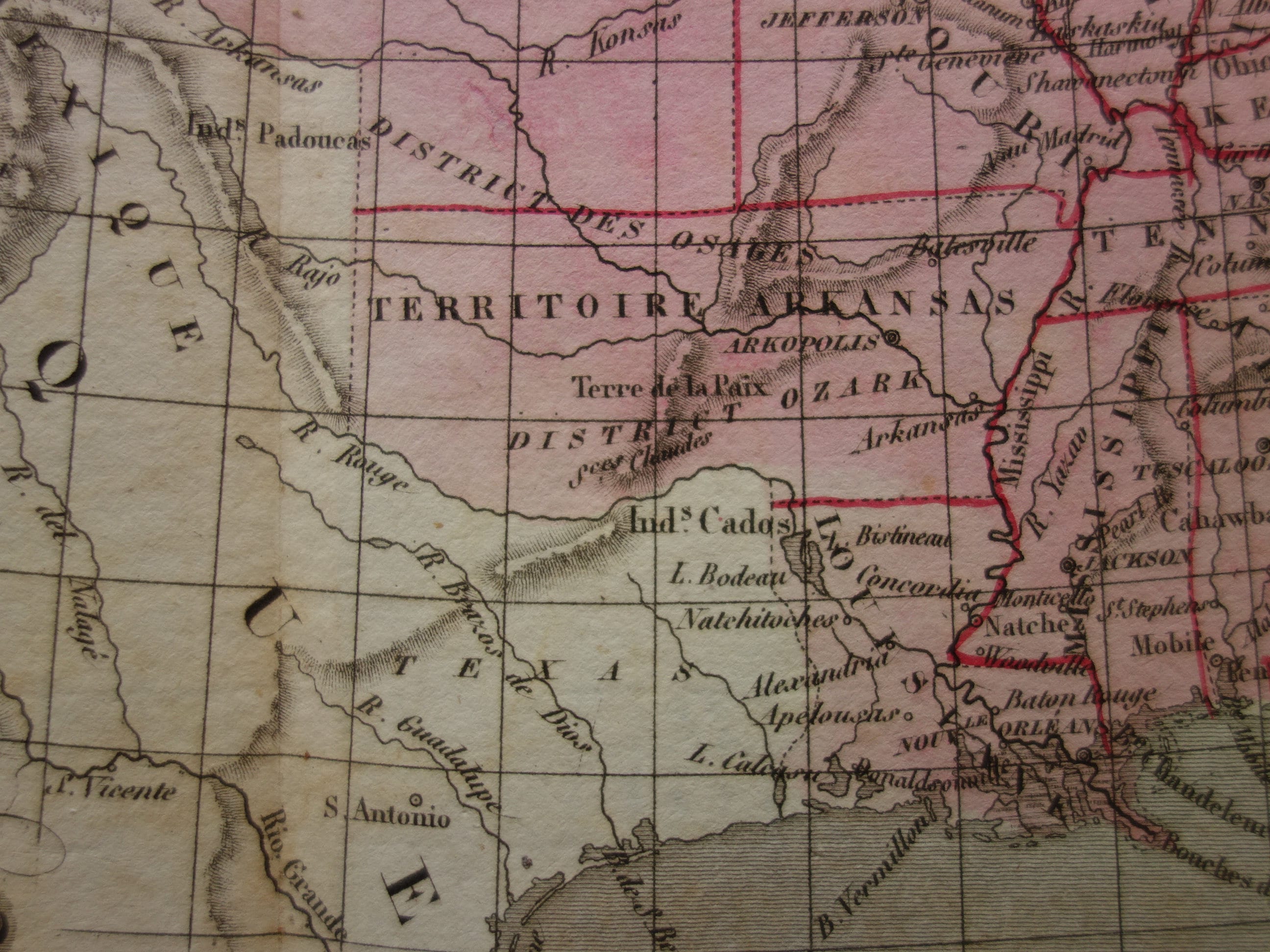 USA Vintage Map of US 1838 Antique French Print About the - Etsy UK