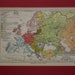Old Language Map of Europe Vintage Linguistics and Ethnology ...