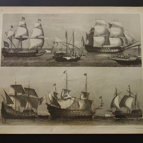 Old Ship Print - Etsy