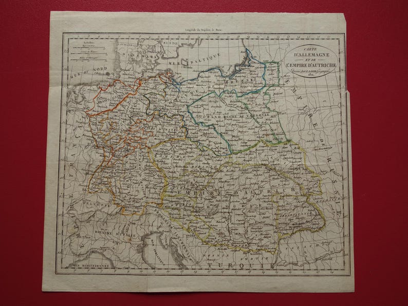 1811 EUROPE Old Map of Europe - Original Antique Map European Continent ...