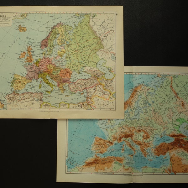 Old Europe Maps - Etsy